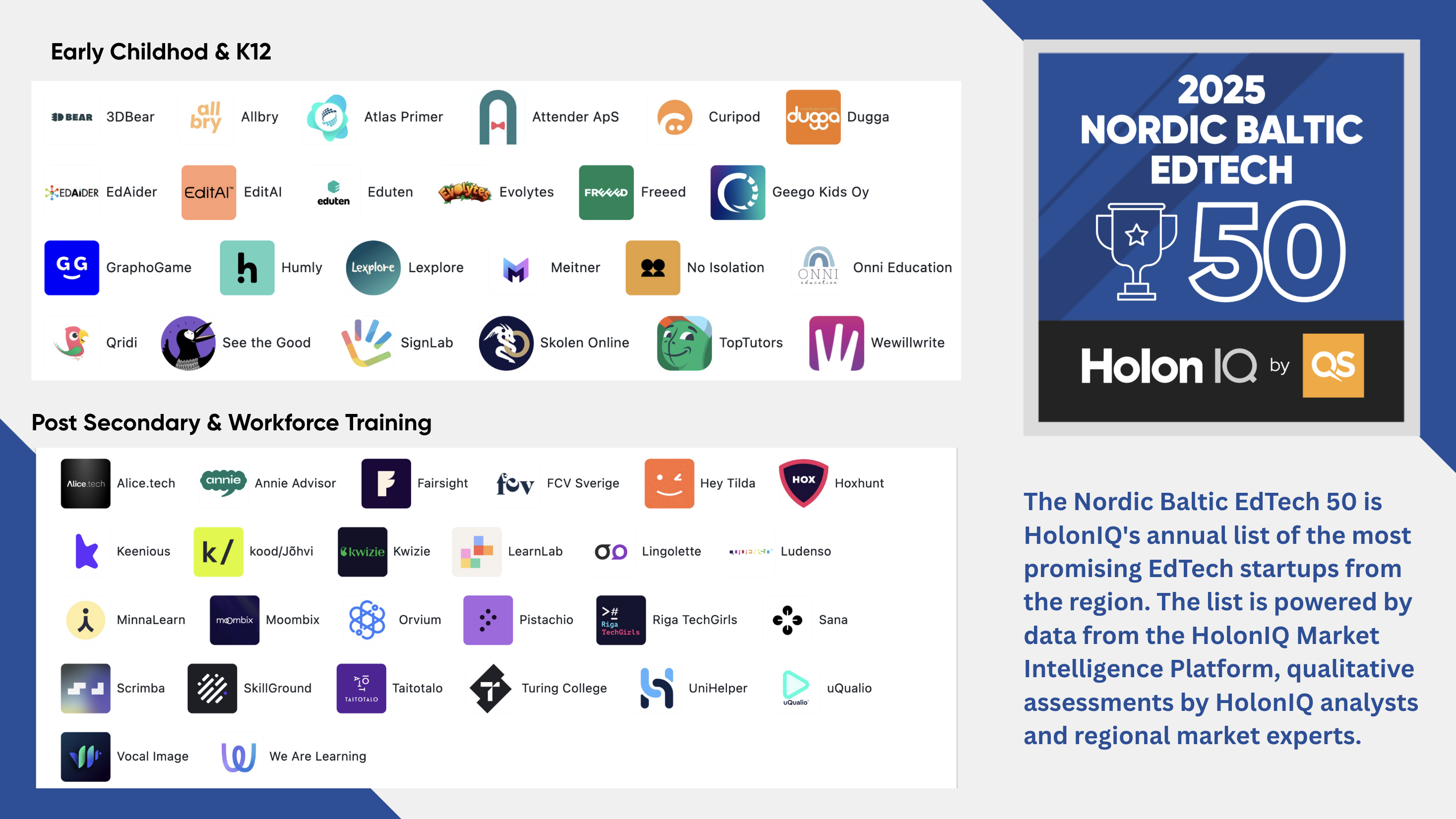 2025 Nordic Baltic EdTech 50